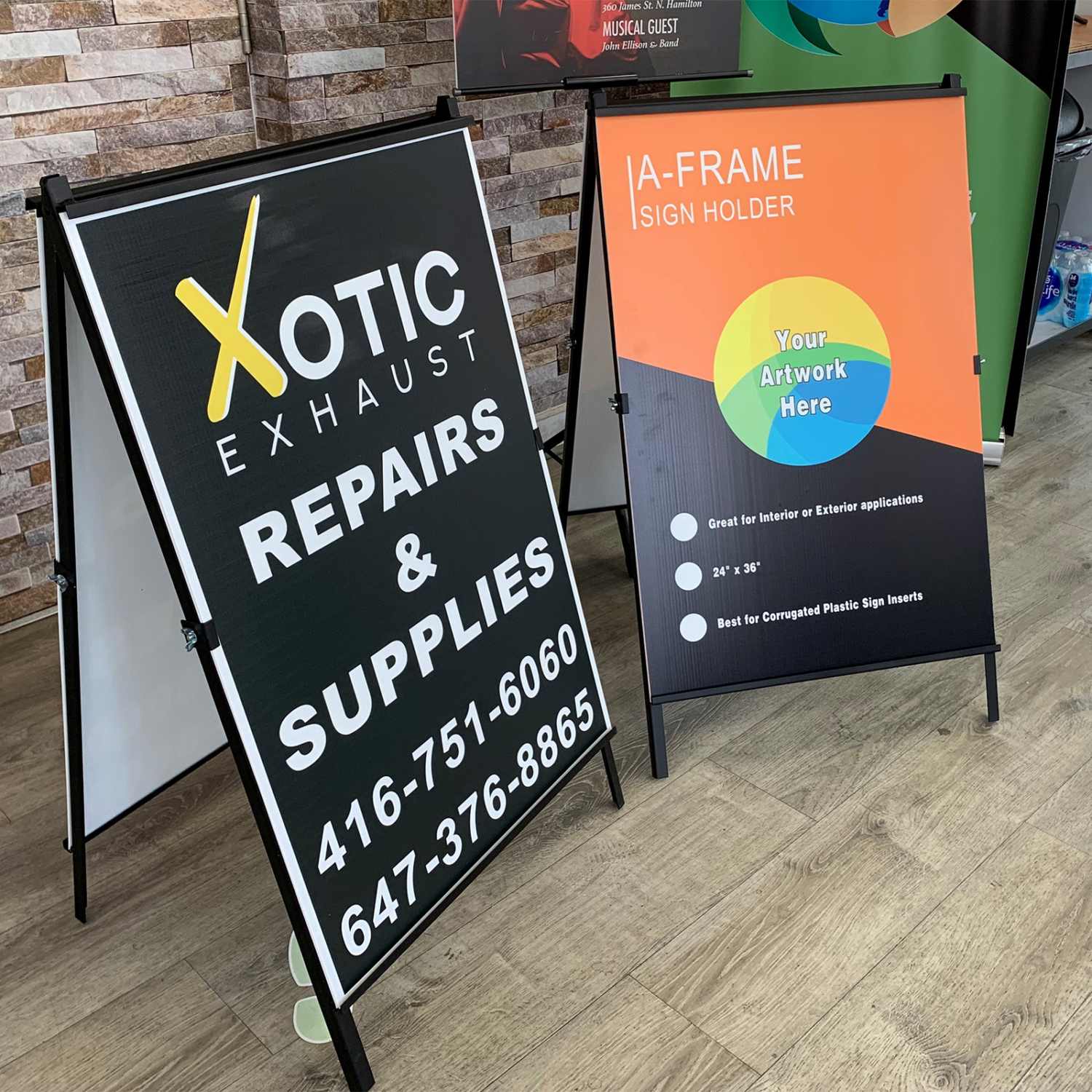 Advertising Signs: Lawn Signs|Car Wraps|Banners|Flags| LETTERING deSigns
